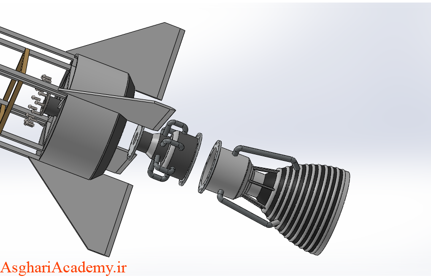 دوره جامع طراحی موشک با سالیدورک - آکادمی طراحی محمد حسن اصغری
