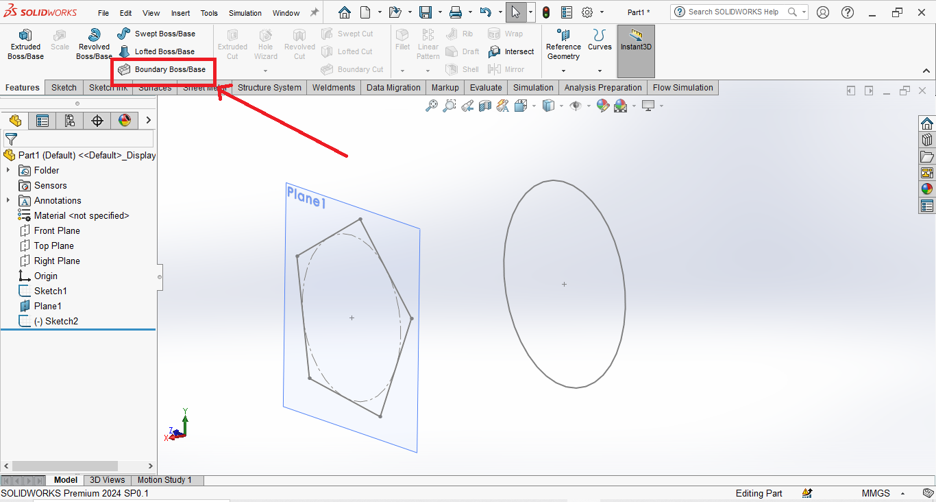 اموزش دستور Boundary Boss در سالیدورک - آکادمی طراحی محمد حسن اصغری ...