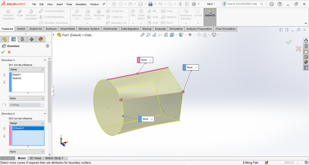 اموزش دستور Boundary Boss در سالیدورک - آکادمی طراحی محمد حسن اصغری ...